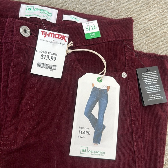 T.J.Maxx | Pants & Jumpsuits | Red High Rise Flare Jeans | Poshmark